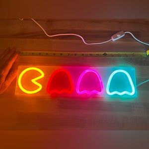 Wall Decor | Led Neon Retro Pacman Light Usb Brand New | Poshmark
